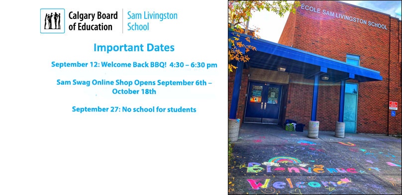 Sam Says Week of Sept 9 - 12, 2024 - Sam Livingston School